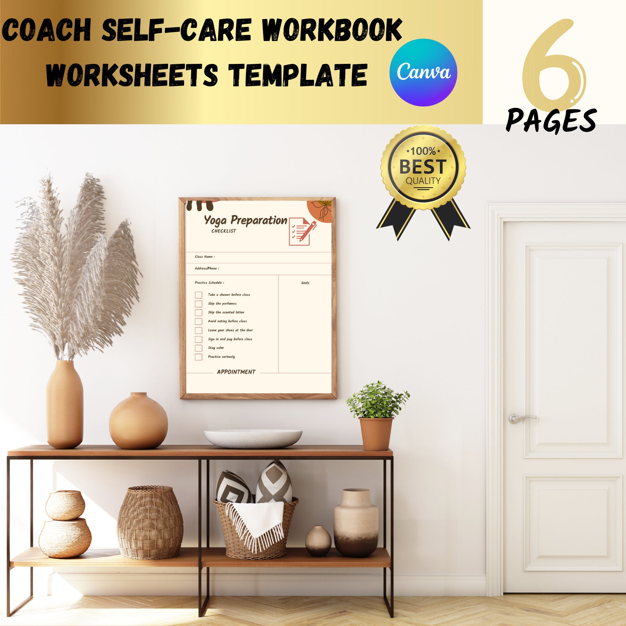 Self-care Workbook Worksheets Template Self-care Workbook - Etsy