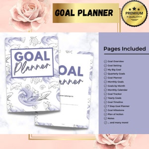 Goal Planner Printable, Digital Planner, Printable Planner, Goal ...