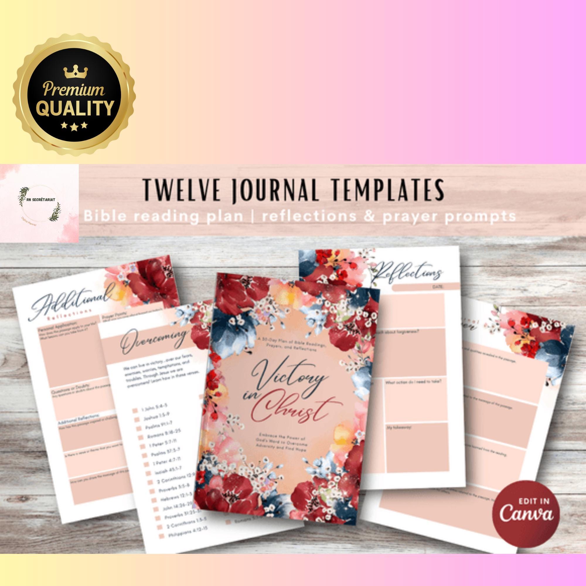 Editable and Printable Journal Templates for Personal Growth ...