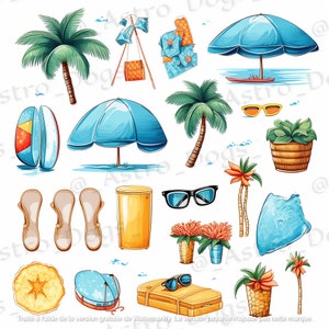 120 Summer Beach Clip Art Bundle - Etsy