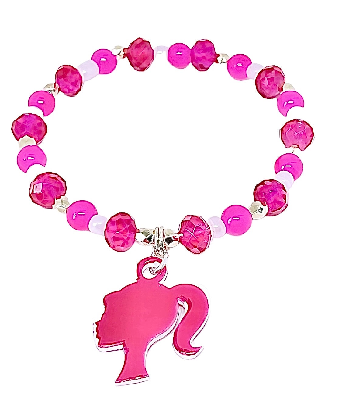 Pink Barbie Charm Bracelet - Etsy
