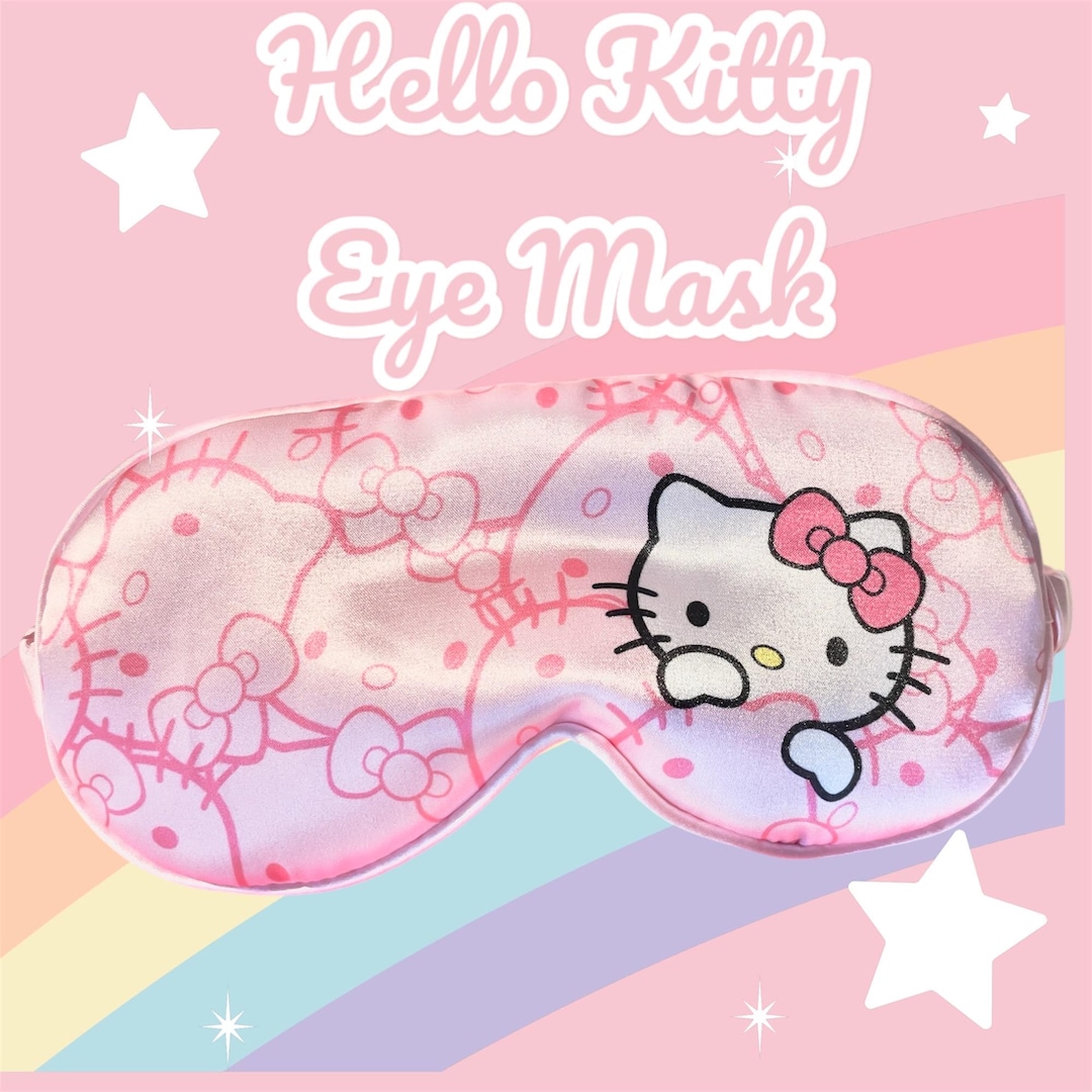 Sanrio Hello Kitty Sleep Eye Mask Very Soft and Comfy & Snugged to ...