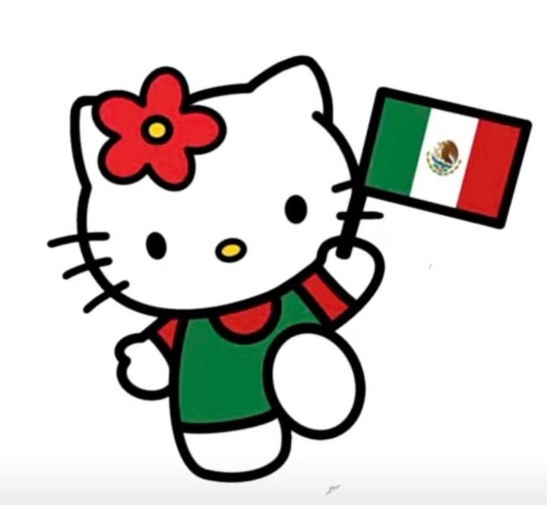 Hello Kitty Around the World Sticker: Cultural Flags, Water-resistant ...