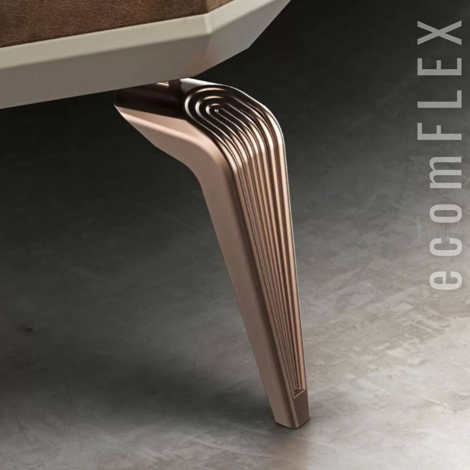 Stylish Modern Metal Furniture Legs Sofa Foot Cabinet Bed Leg Coffee Table Legs DIY Support Feet ...