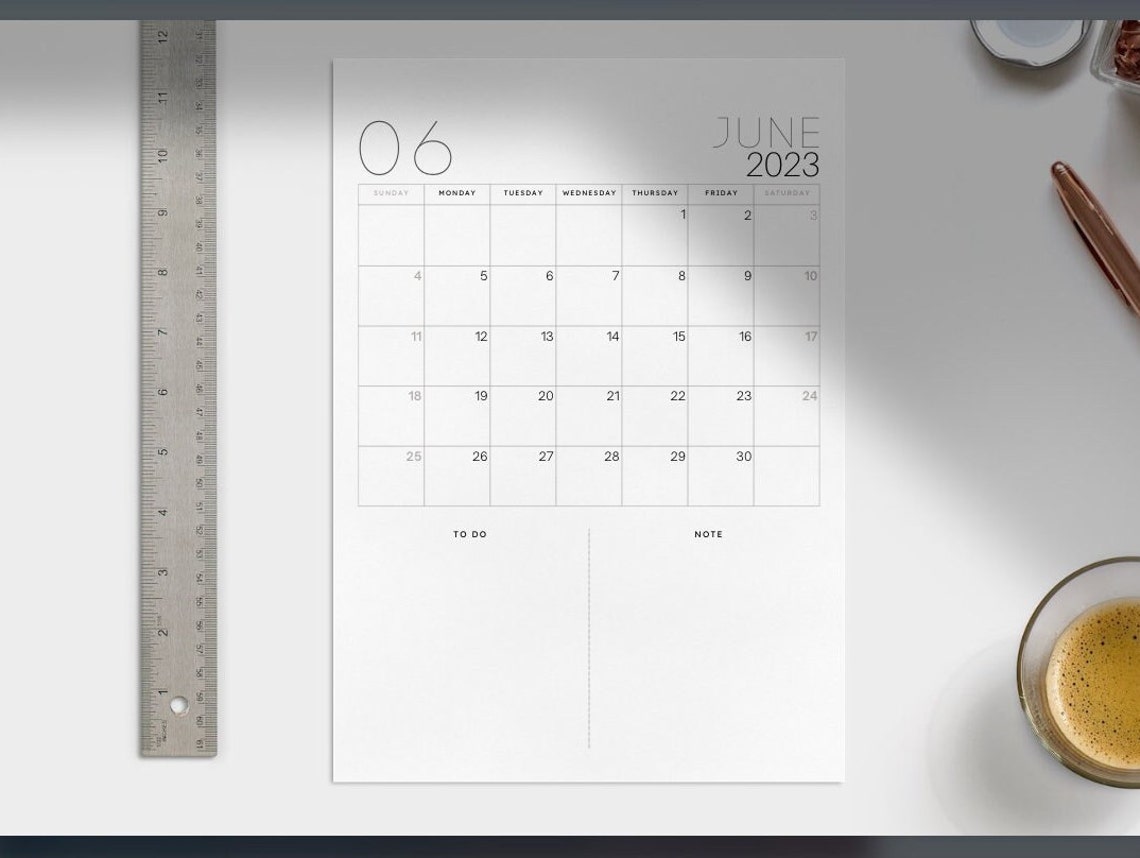 Printable Monthly Planner A4. Planner A4 Size for Printing - Etsy