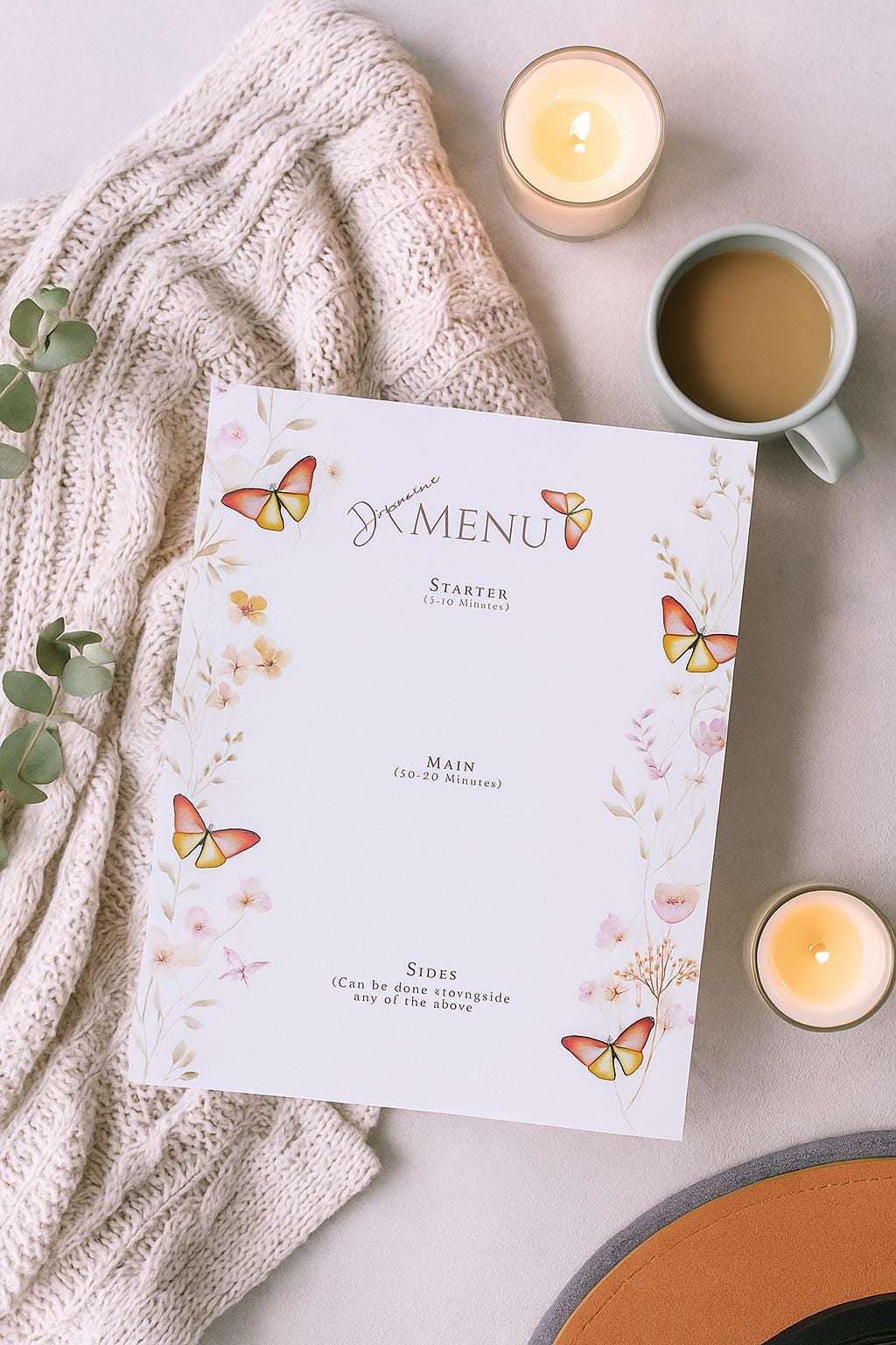 Dopamine Menu Printable for Overwhelmed Minds, Simple Self Care for ...