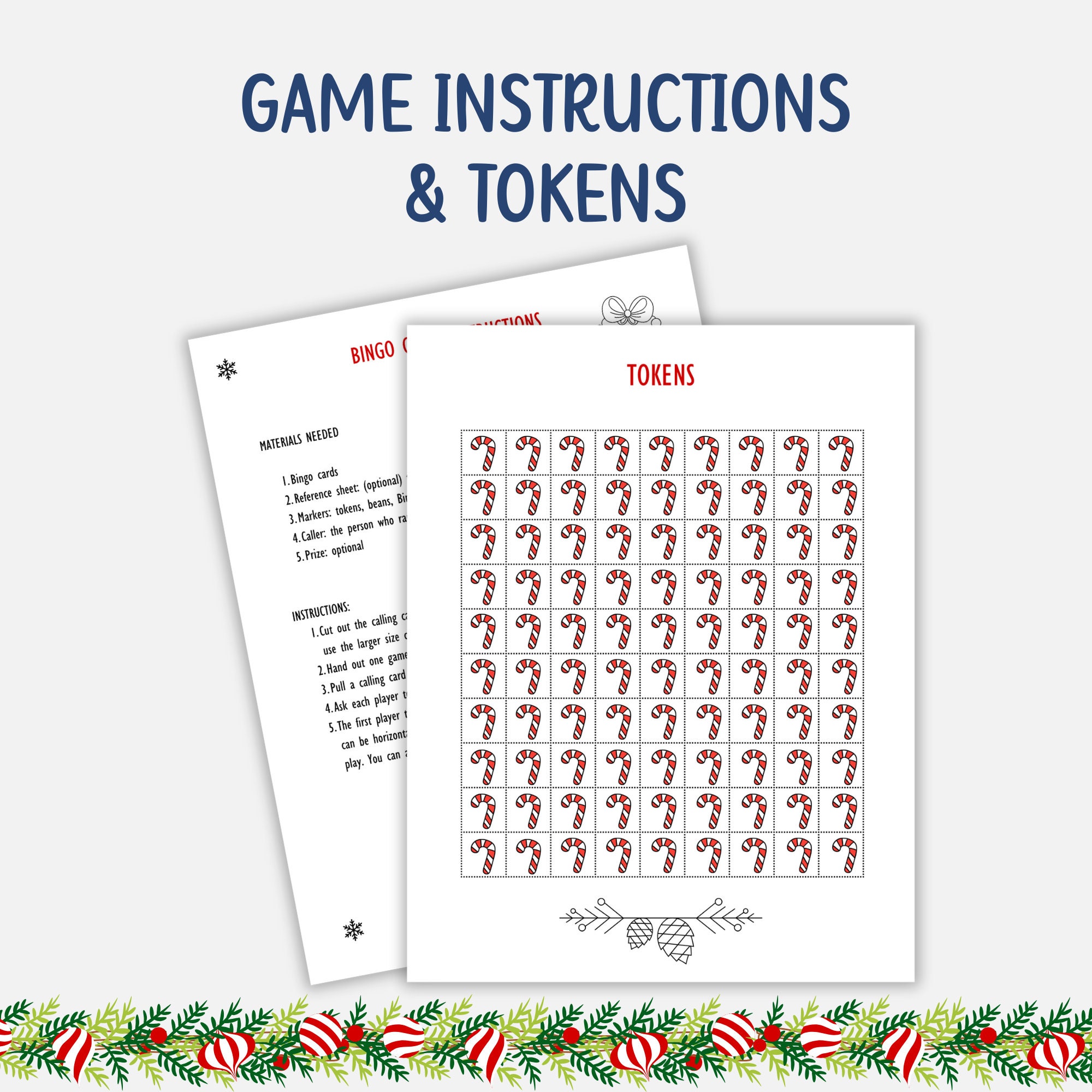 Christmas Bingo for 50, Work Holiday Bingo, Office Party Bingo ...