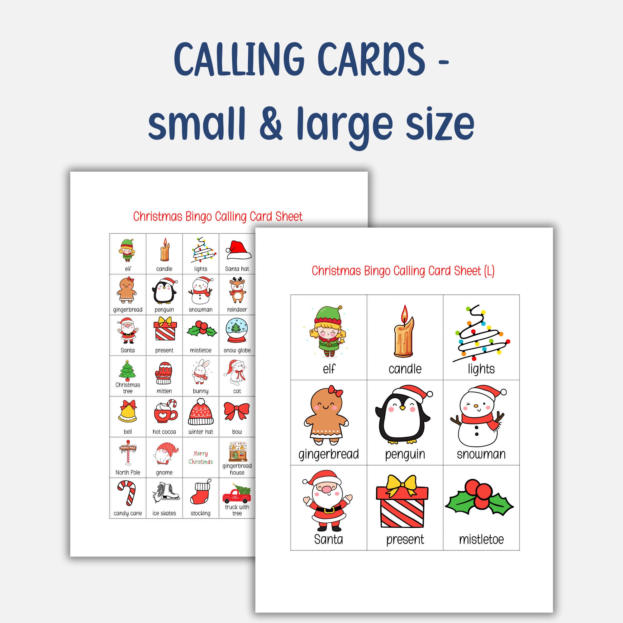 Christmas Bingo for 50, Work Holiday Bingo, Office Party Bingo ...