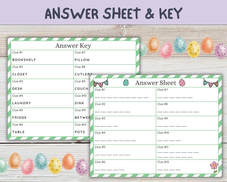 Easter Treasure Hunt for Kids, Easter Scavenger Hunt for Kids, Easter ...