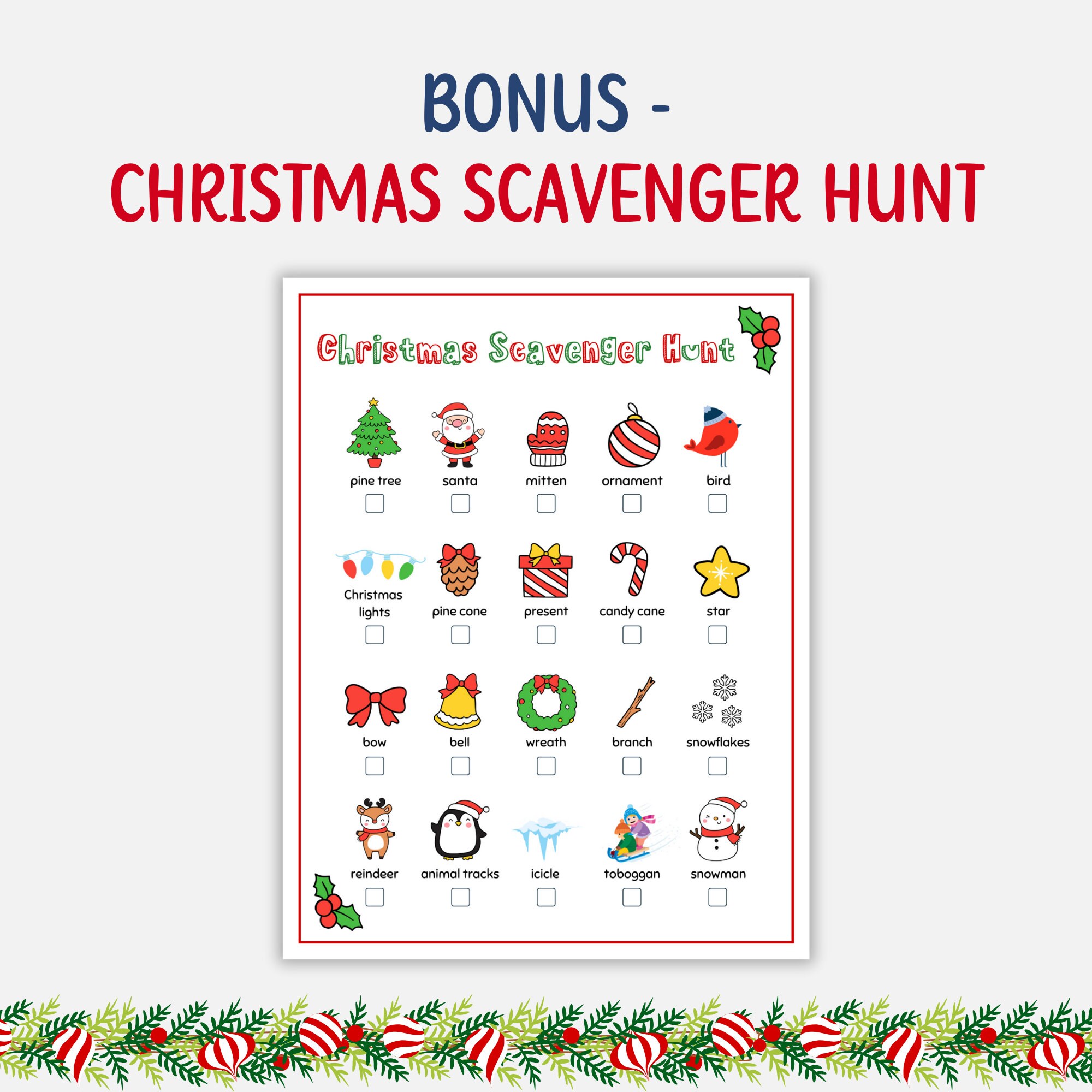 Christmas Bingo for 50, Work Holiday Bingo, Office Party Bingo ...