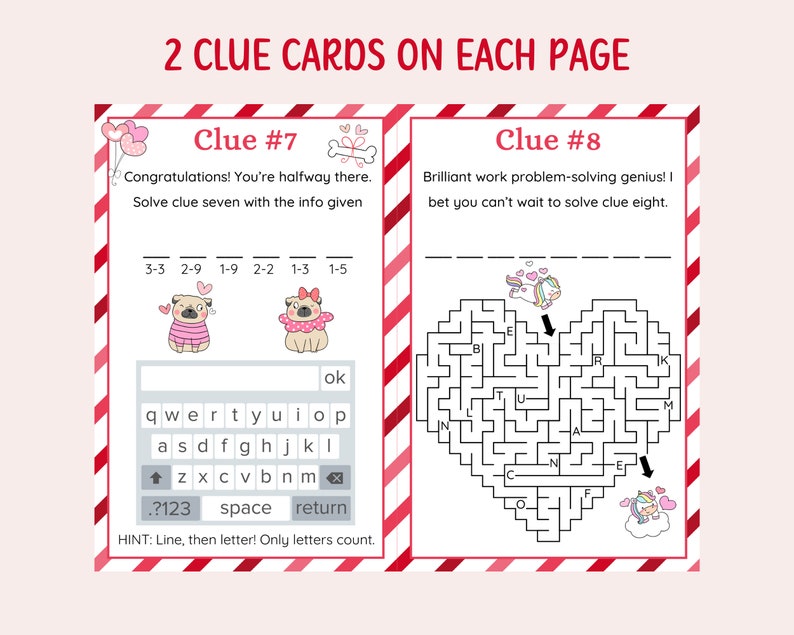 Valentine Scavenger Hunt, Kids Scavenger Hunt, Valentines Day Game ...
