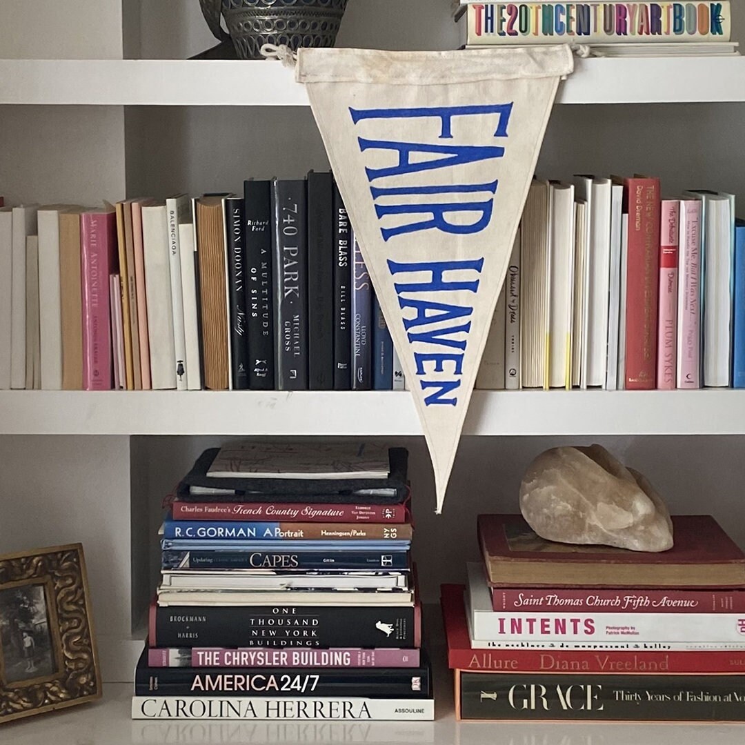 Custom Pennant Handcrafted Vintage Style Hometown, Family Name, Friend ...