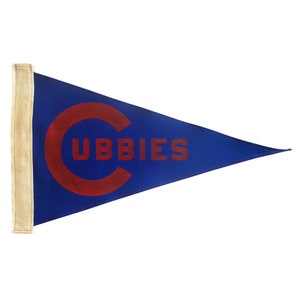 Cubbies Pennant | Handcrafted Vintage Style | Chicago Cubs | Baseball ...
