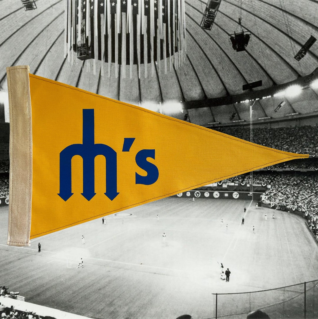 M's Pennant | Handcrafted Vintage Style | Seattle Mariners | Baseball ...