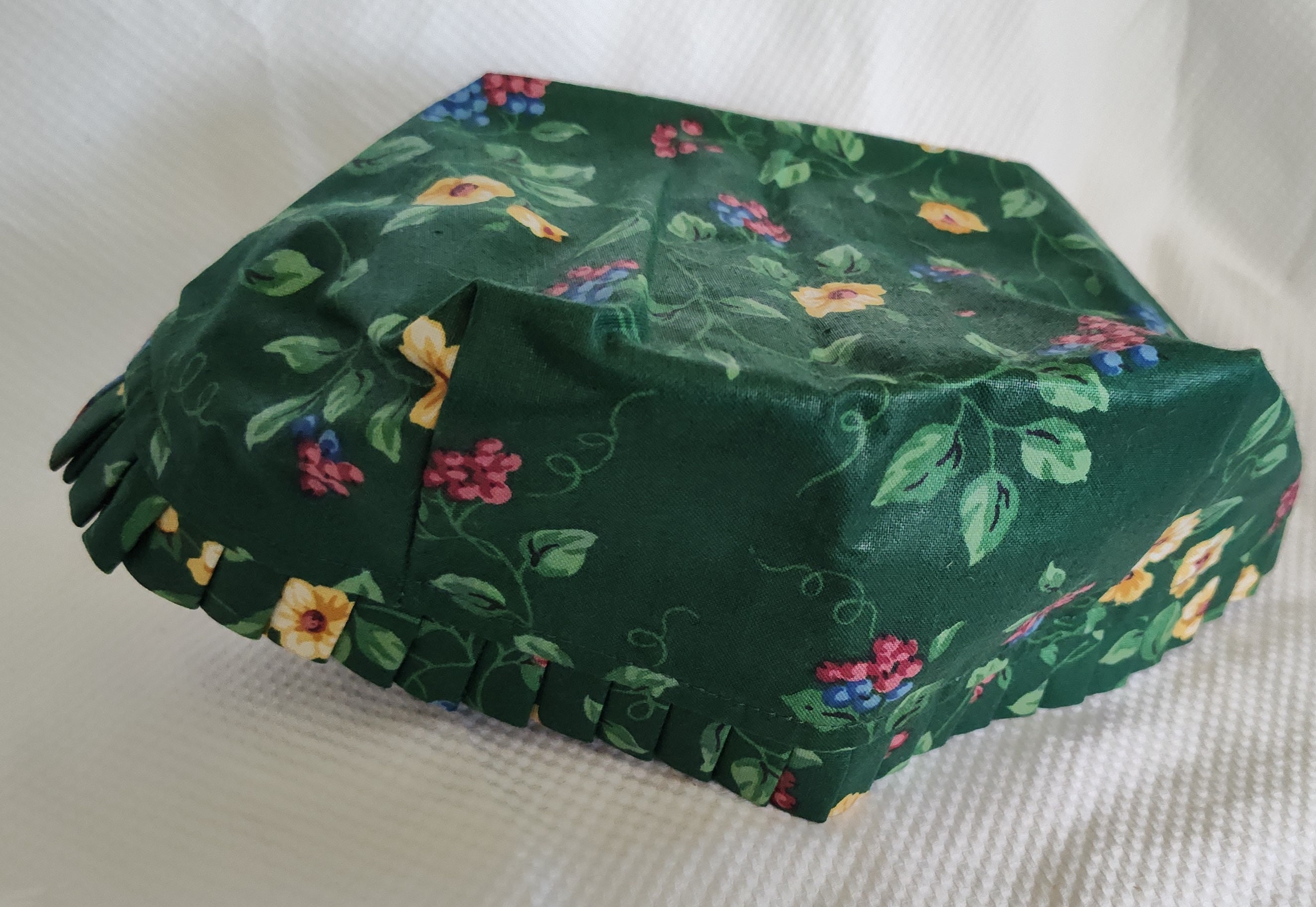 Longaberger Medium Berry Basked FABRIC LINER Emerald Vine Fabric - Etsy