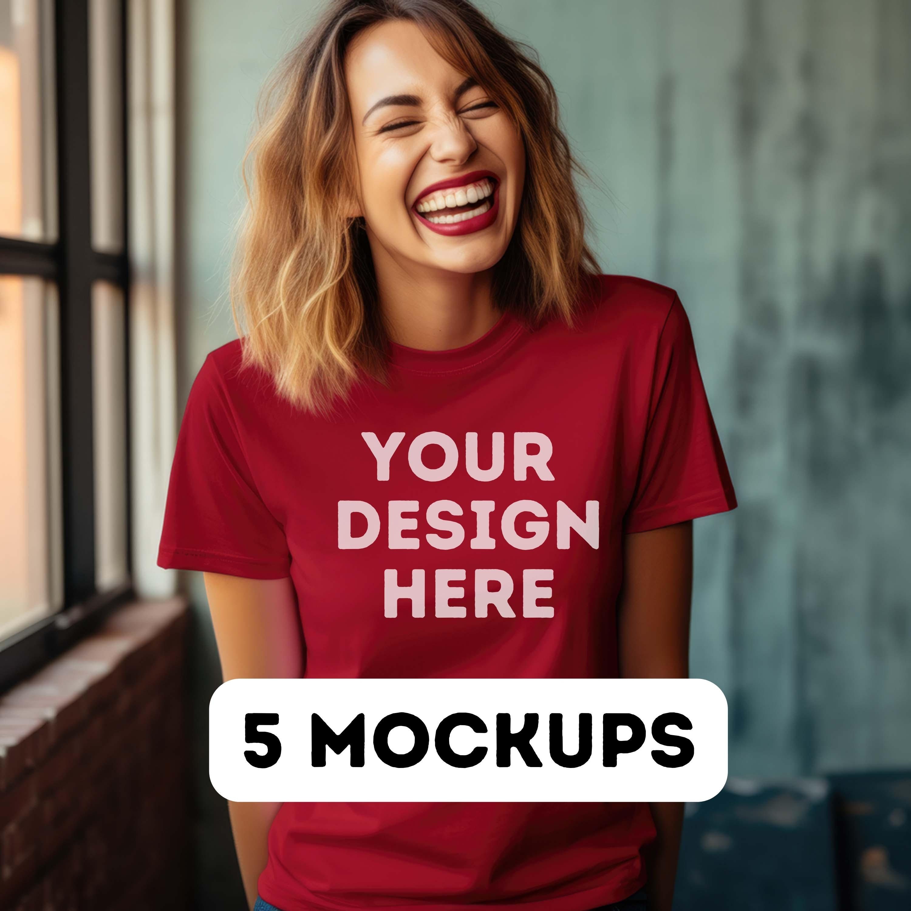 Comfort Colors C1717 Red Shirt Mockup 1717 Red Mock-up C1717 - Etsy