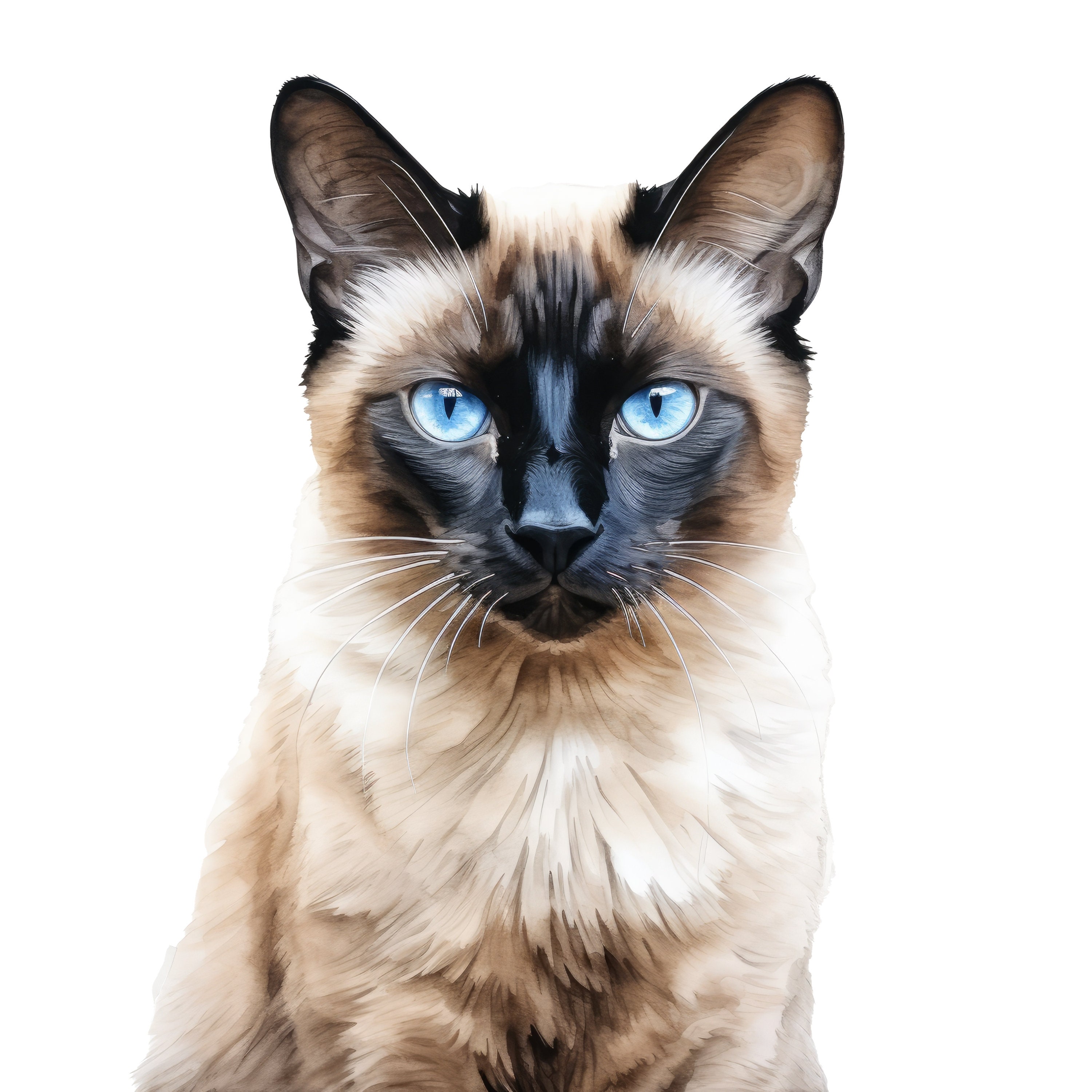 Siamese Cat Png Art – Siamese Cat Clipart - POD Allowed – Siamese ...
