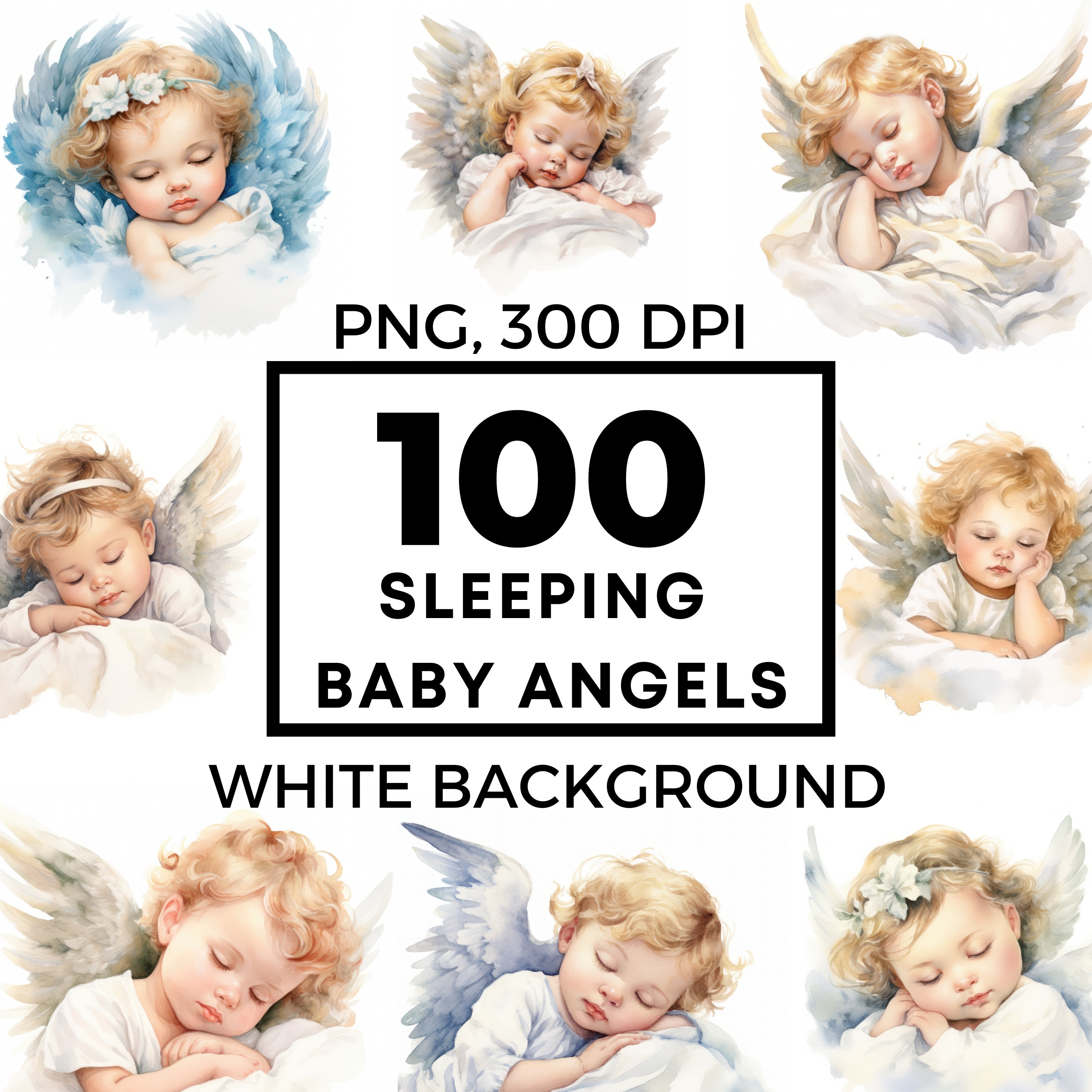 Sleeping Baby Angel Clipart