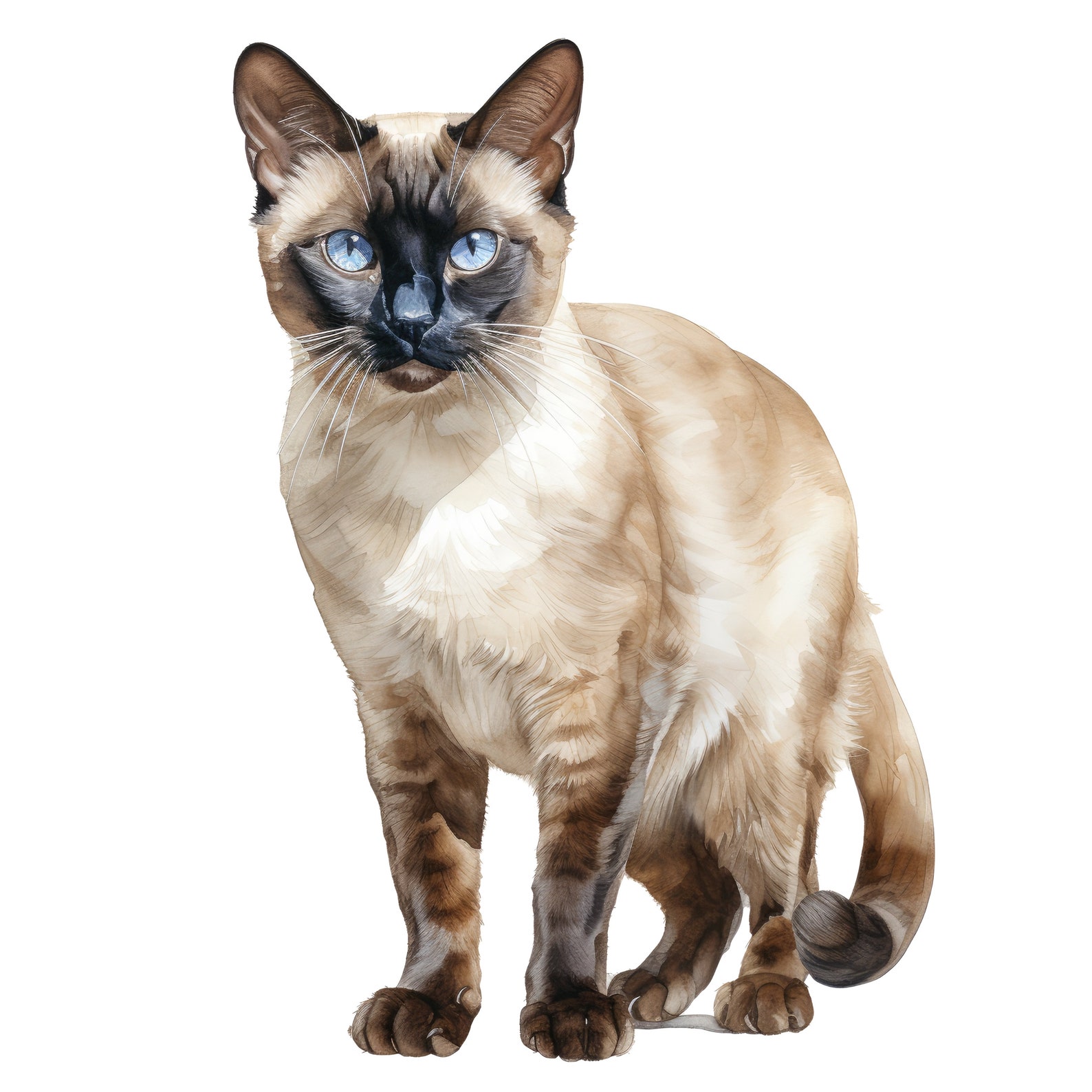 Siamese Cat Png Art – Siamese Cat Clipart - POD Allowed – Siamese ...