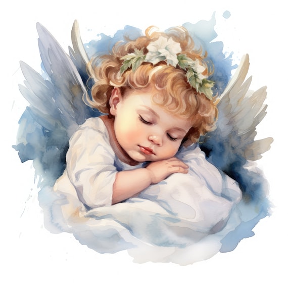 Bebe Angel Durmiendo Dibujo