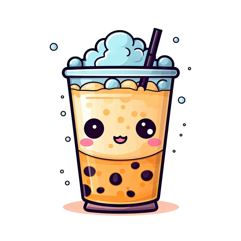 Bubble Tea Clipart Cute Digital Download Bubble Tea Clip Art - Etsy ...