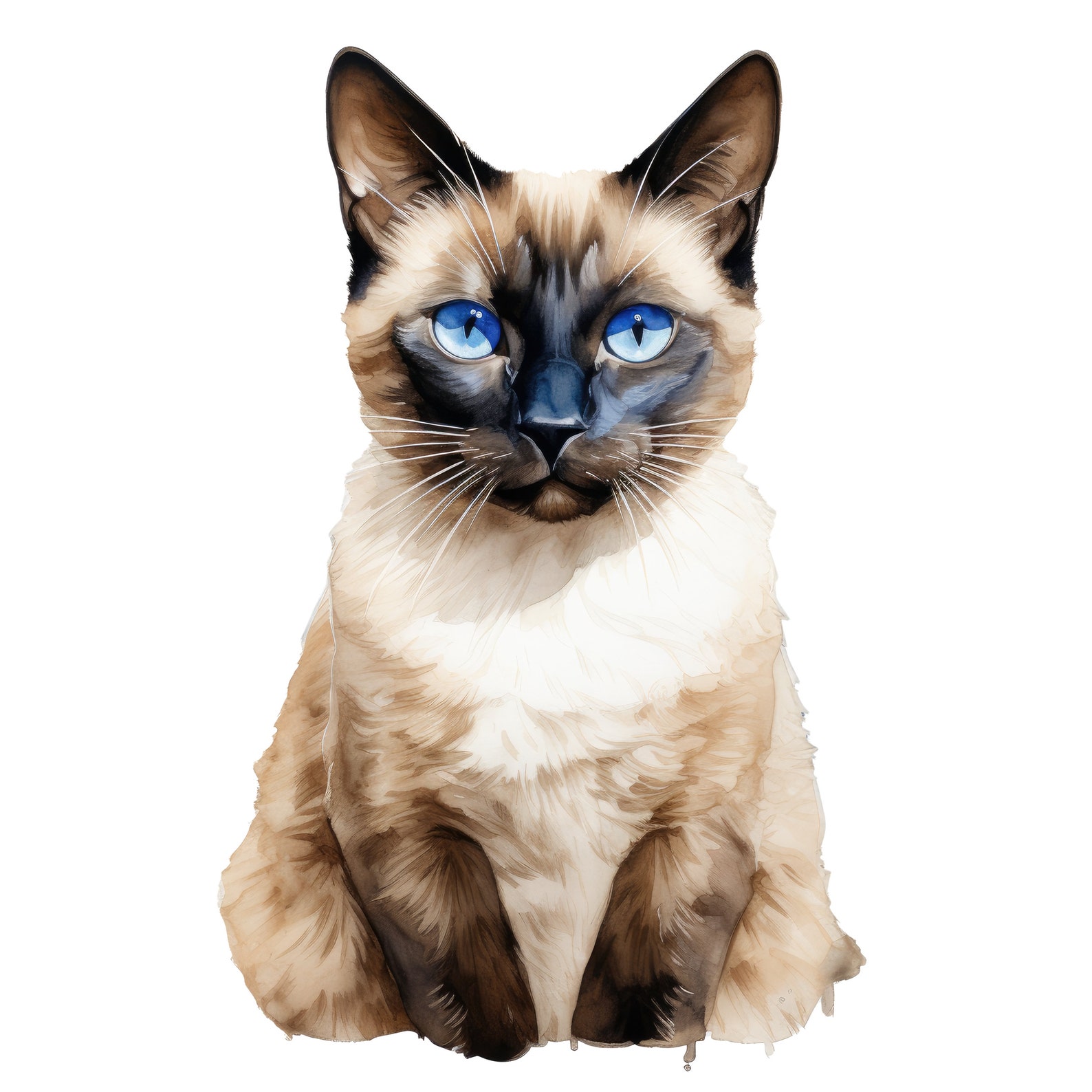 Siamese Cat Png Art – Siamese Cat Clipart - POD Allowed – Siamese ...
