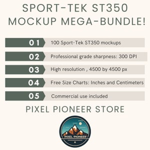 Unisex Shirt Mockup Bundle, Sport-tek ST350 Shirt Mock-up Bundle ...