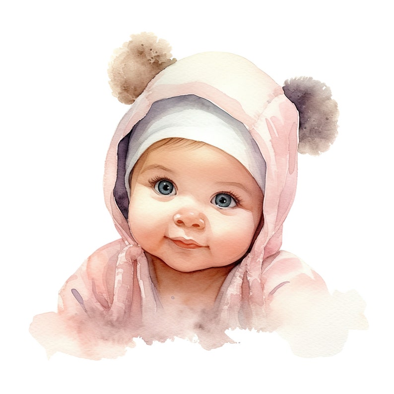 Watercolor Babies 50 High Resolution Jpg's (Instant Download) - Etsy