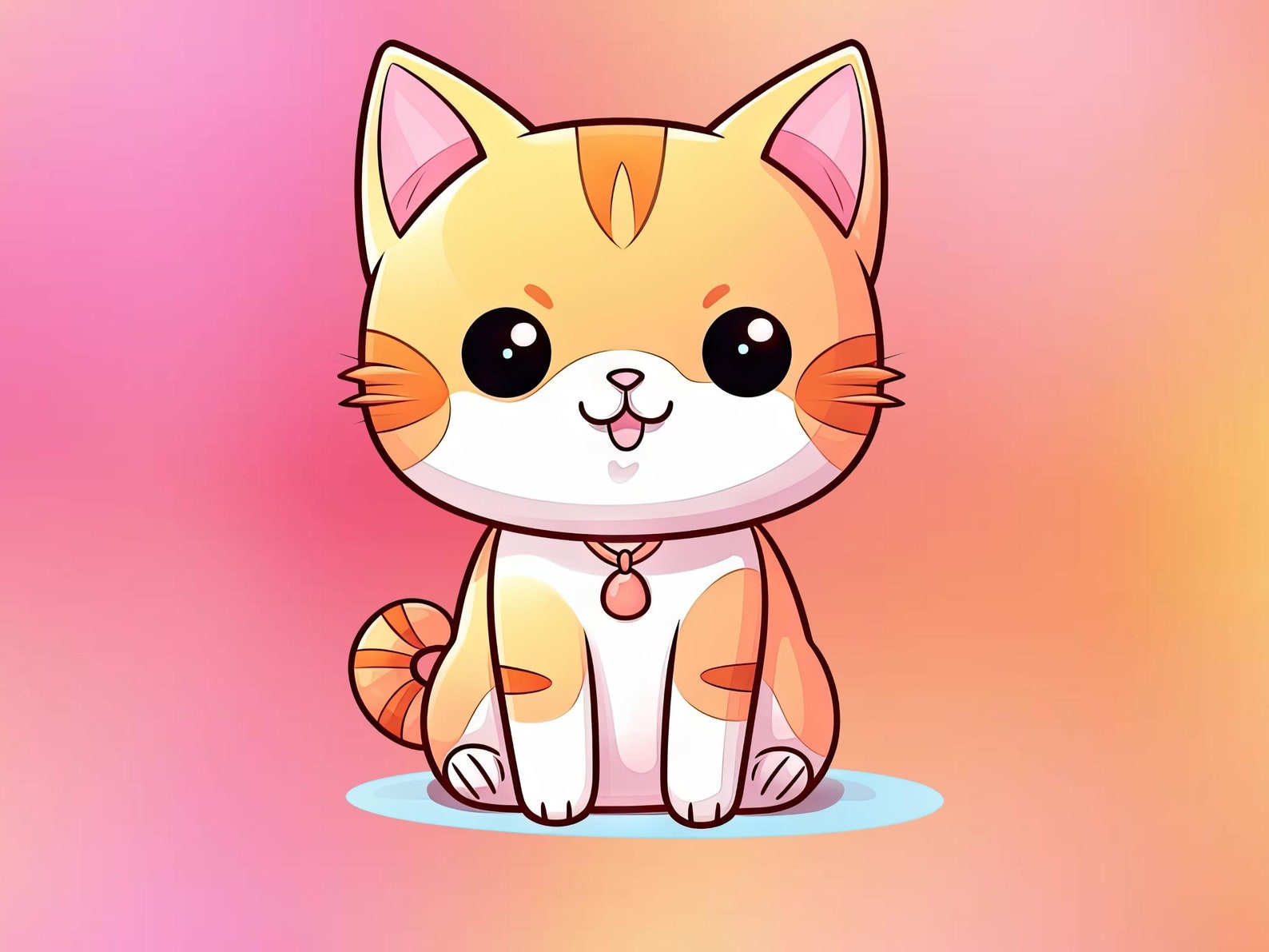 Cute Cat Clipart Cute Cats 75 PNG Images Cat Stickers - Etsy