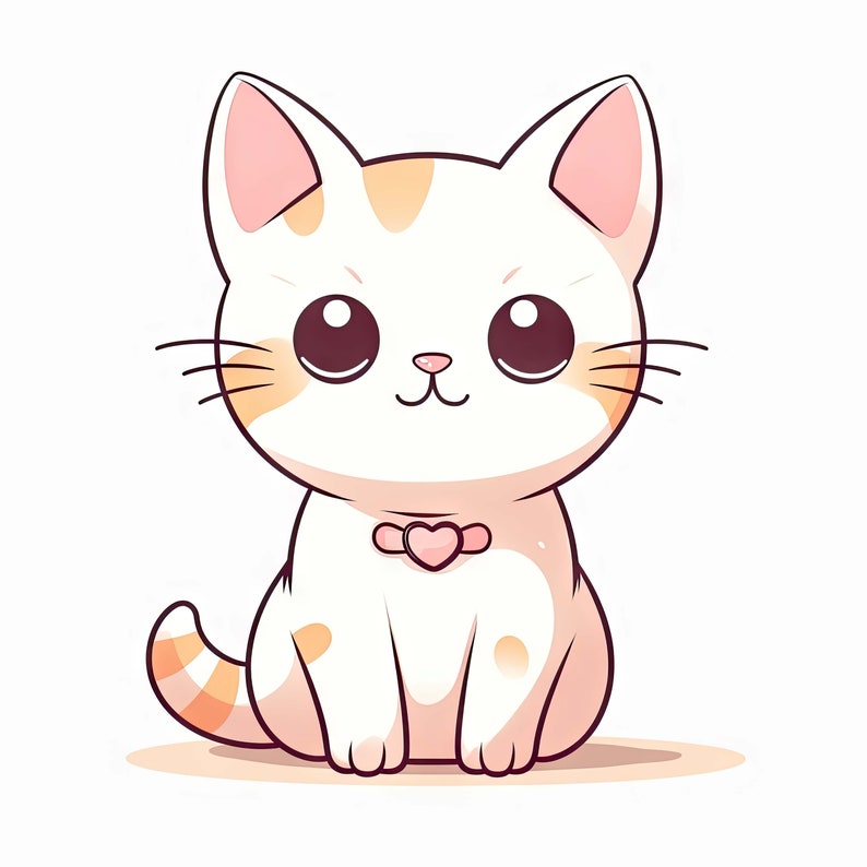 Cute Cat Clipart Cute Cats 75 PNG Images Digital - Etsy