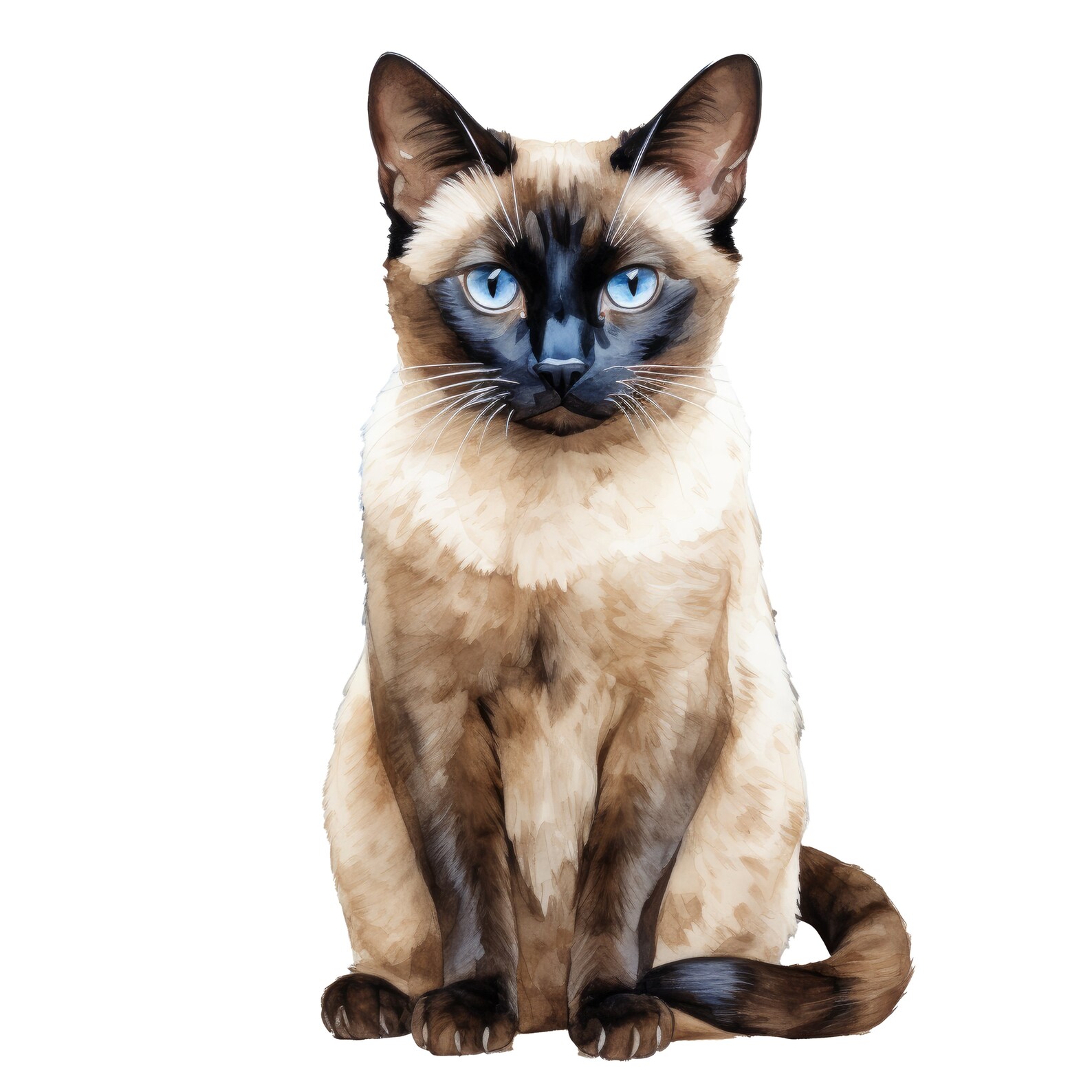 Siamese Cat Png Art – Siamese Cat Clipart - POD Allowed – Siamese ...