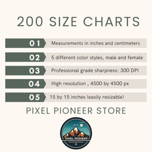 Size Chart Mock Up, Tshirt Size Chart, Unisex Size Chart, Size Chart ...