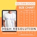 Gildan 2000 Size Chart, G2000 Size Chart, T-shirts Size Chart, Unisex ...