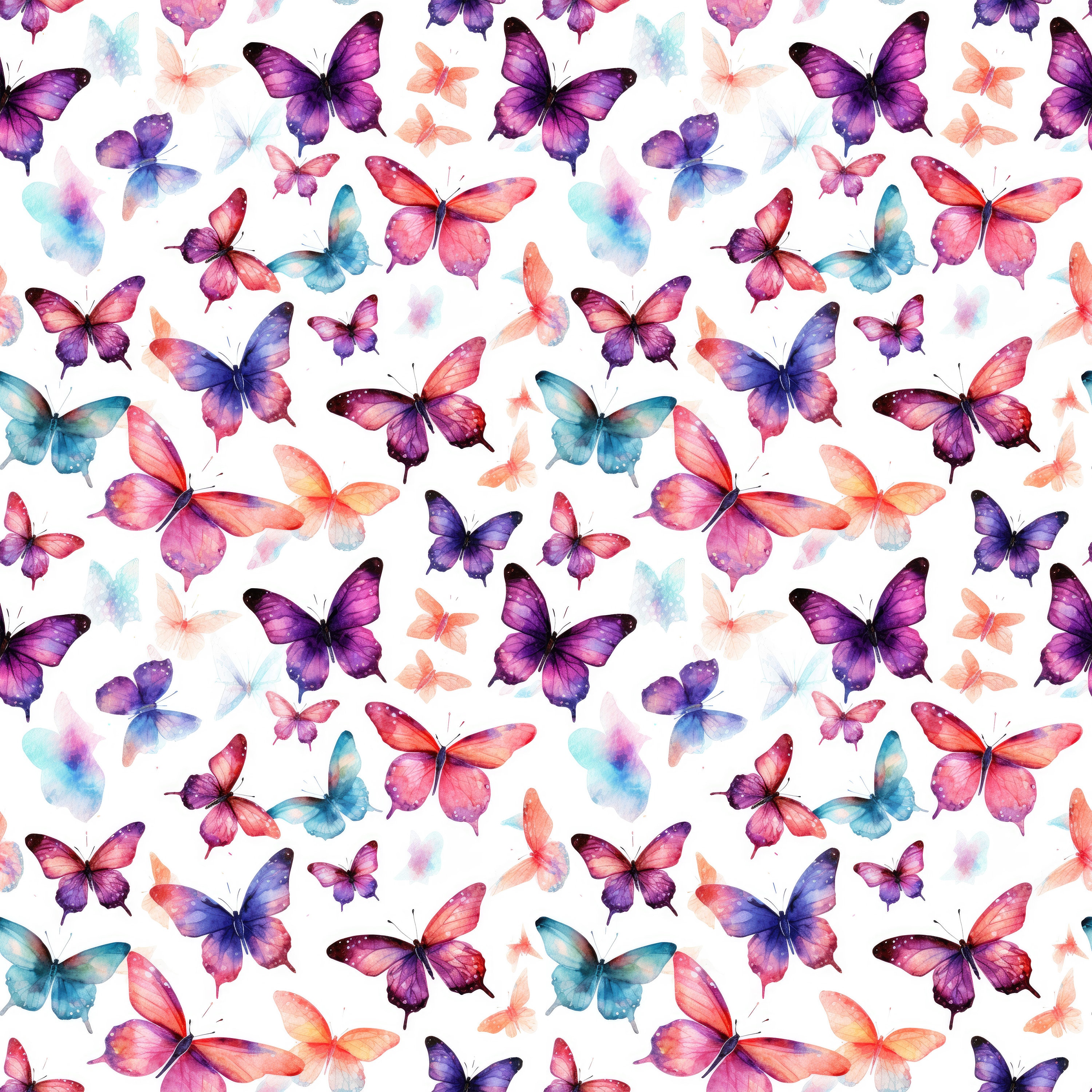 Butterfly Clipart Butterfly Seamless Pattern Butterfly Clipart - Etsy