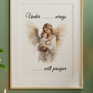 Personalized Portrait of Motherhood, Babyshower Gift for Mother, Custom ...