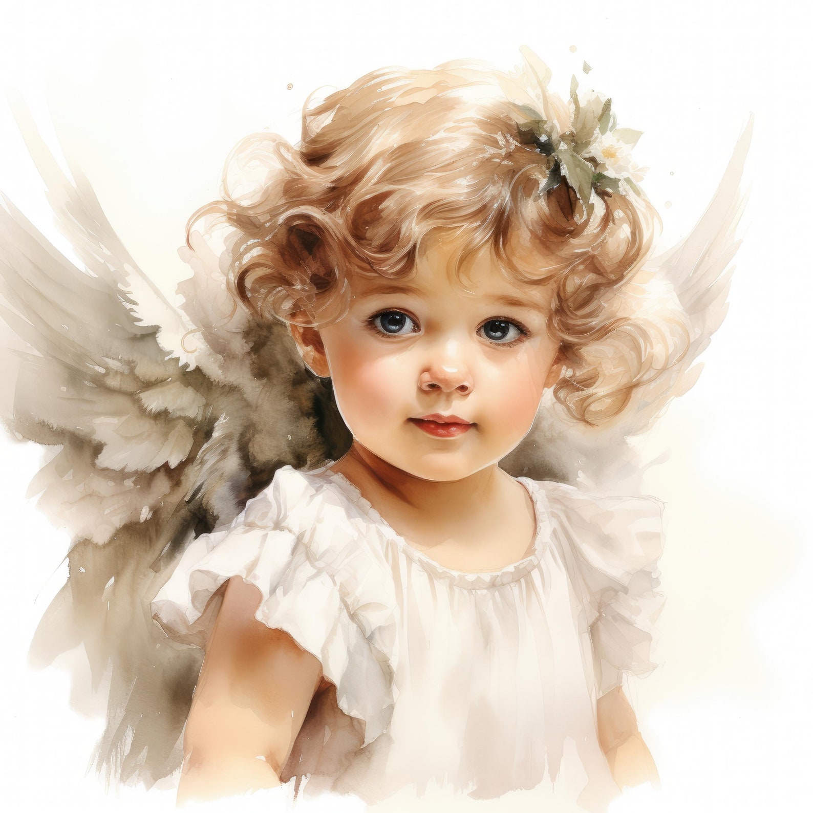 Baby Angels Watercolor Clipart Angel Babies Png Bundle - Etsy