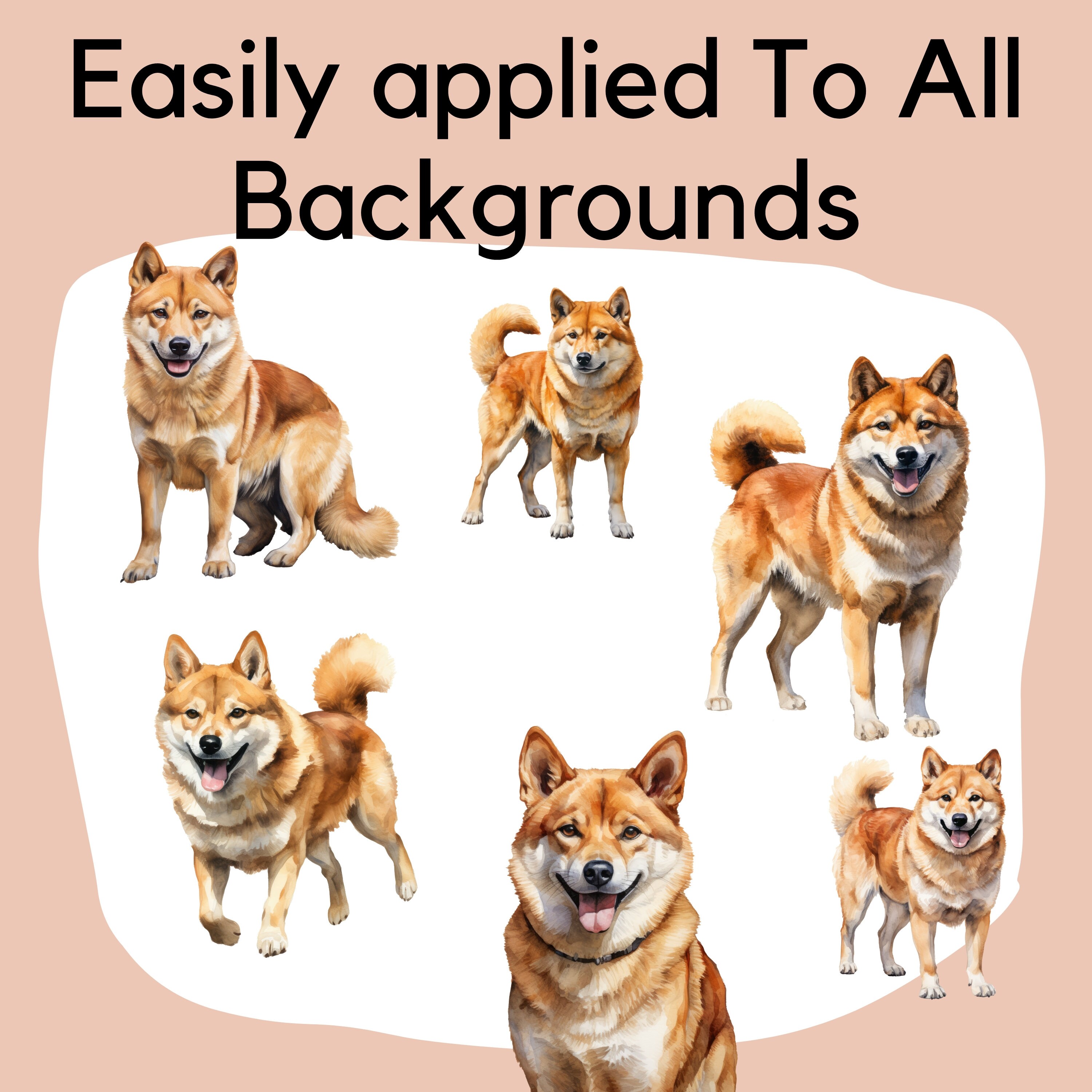 Shiba Inu Clipart Shiba Inu Png Bundle POD Allowed - Etsy