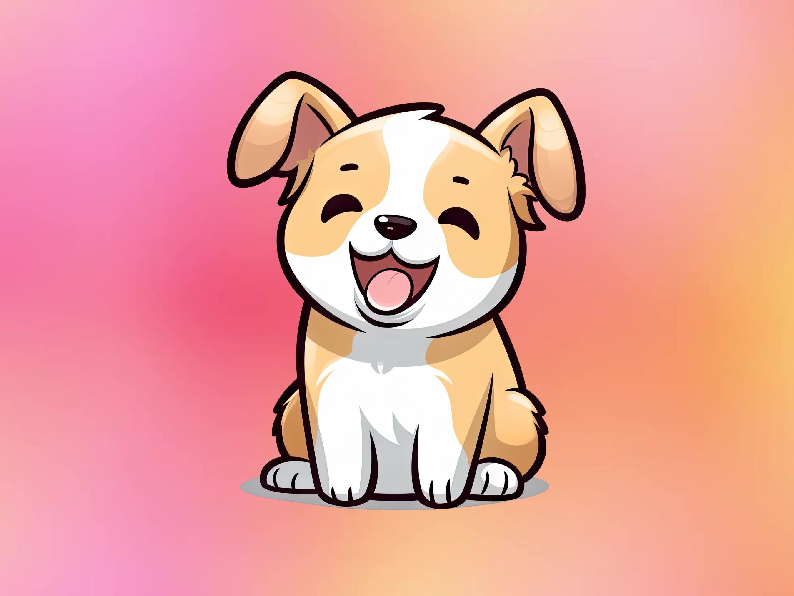 Kawaii Dog Clipart Stickers Dogs Digital Digital Download Stickers Cute ...