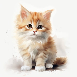 Watercolor Cats Clipart, 500 PNG Images, Cats>dogs, Cute Cat Clip Art ...