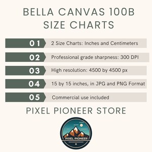 100B Size Chart, Infant Size Chart, Bella Canvas 100B, Color Chart ...