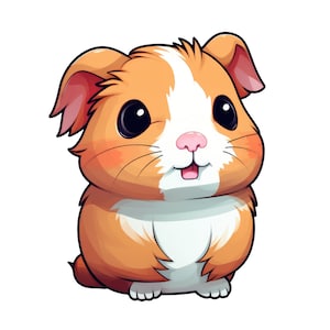 Guinea Pig Png, Guinea Pig Clipart, Guinea Pig Art, Cute Guinea Pig Png ...