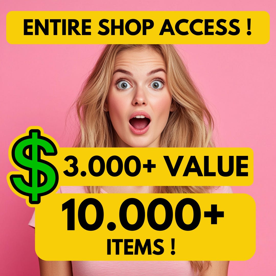 Entire Shop Bundle, Whole Shop Sale, Cheap Mockup Bundle, Print-on ...
