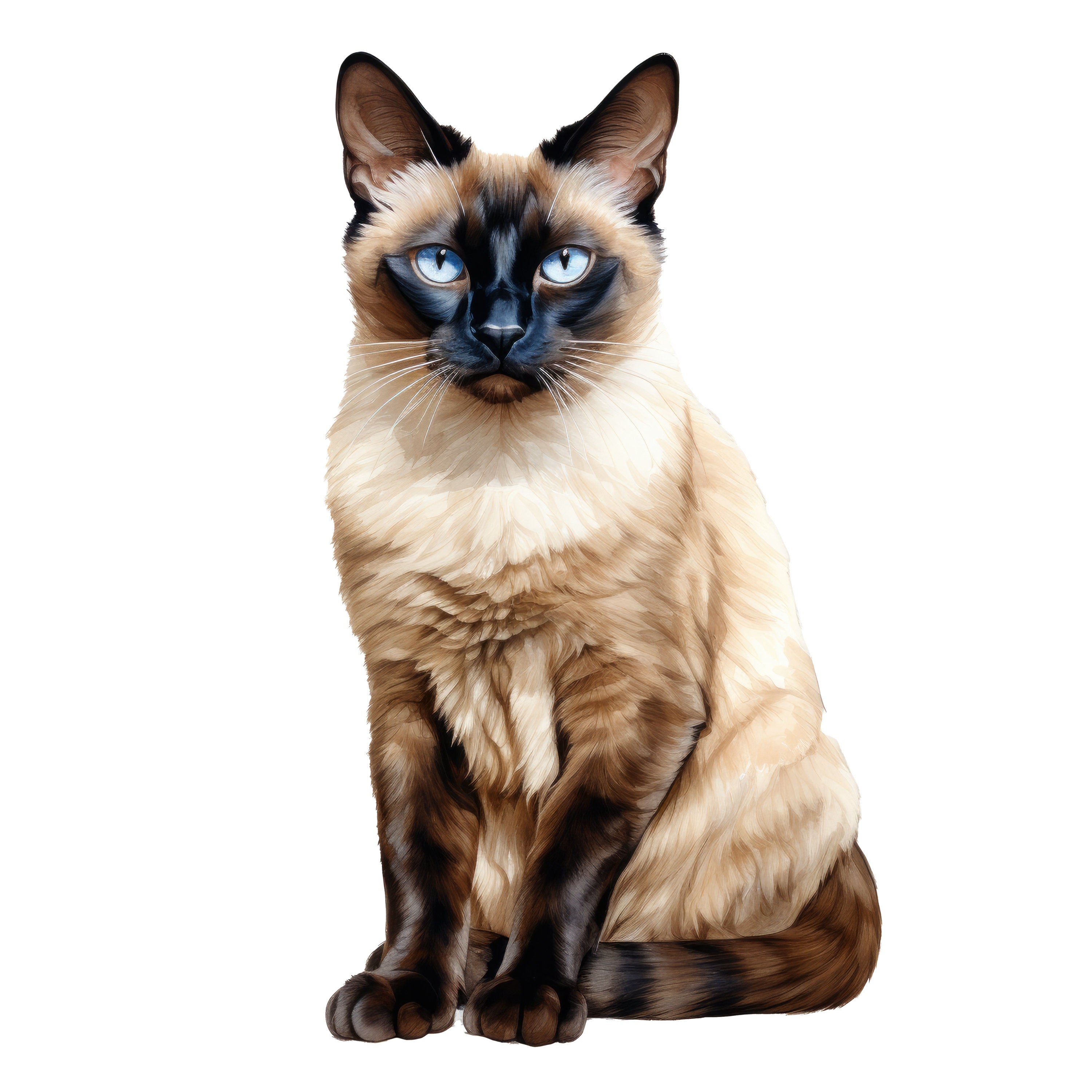Siamese Cat Png Art – Siamese Cat Clipart - POD Allowed – Siamese ...