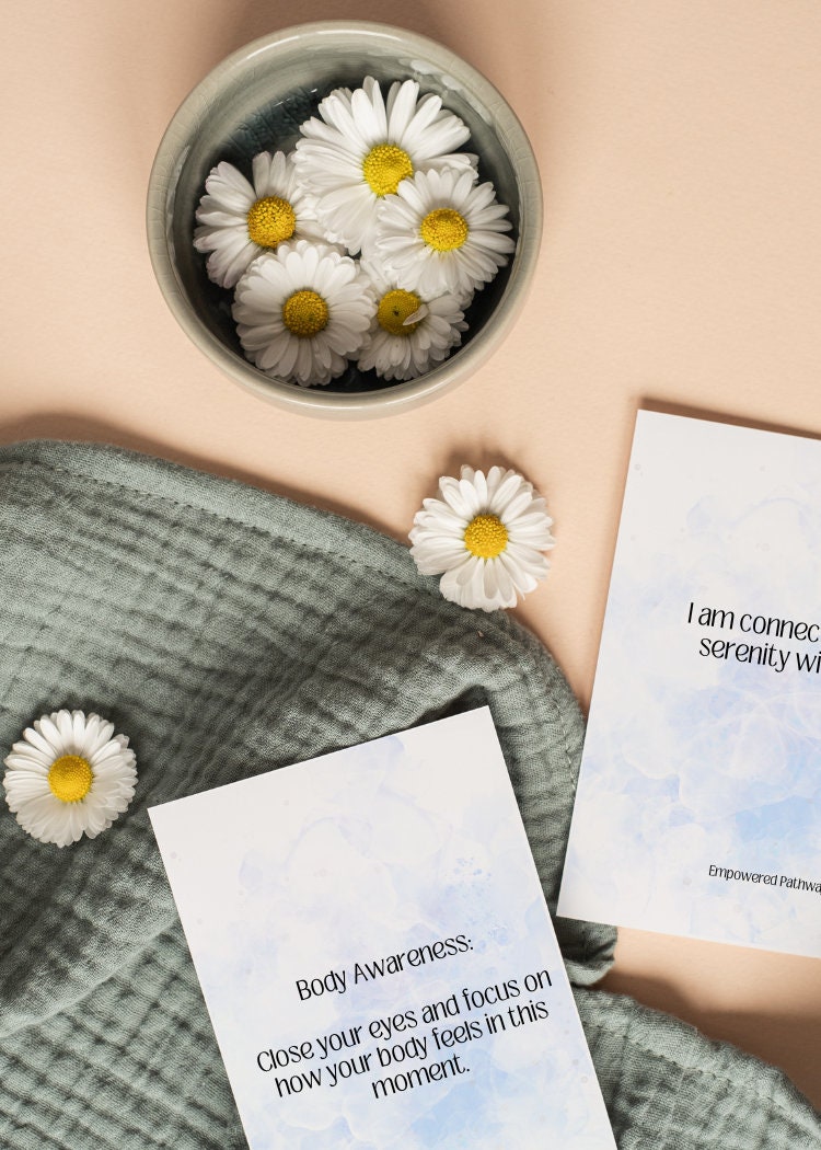 Mindfulness Affirmation Cards: Printable Self Love Gift Cards for ...