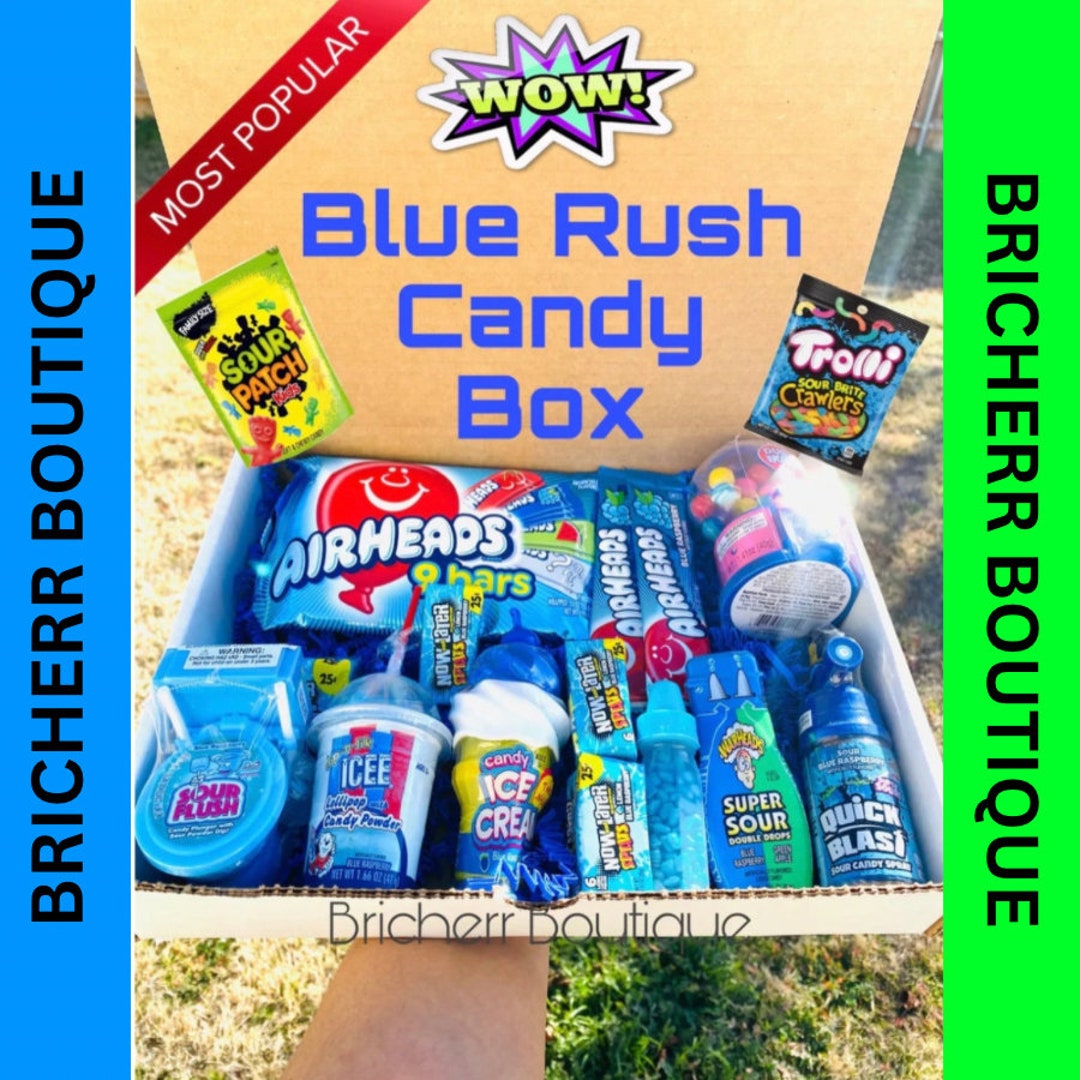 10 PC MYSTERY Blue Rush Candy Box School, Work, Military or Gift - Etsy