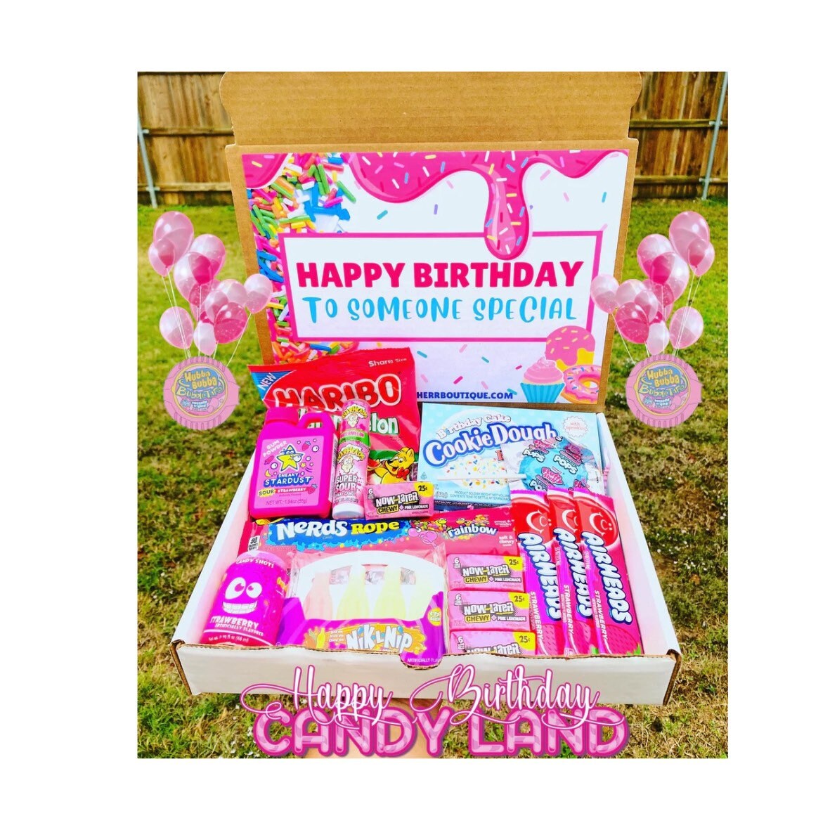 10 PC MYSTERY Pink Birthday Candy Box School, Work, Military or With ...