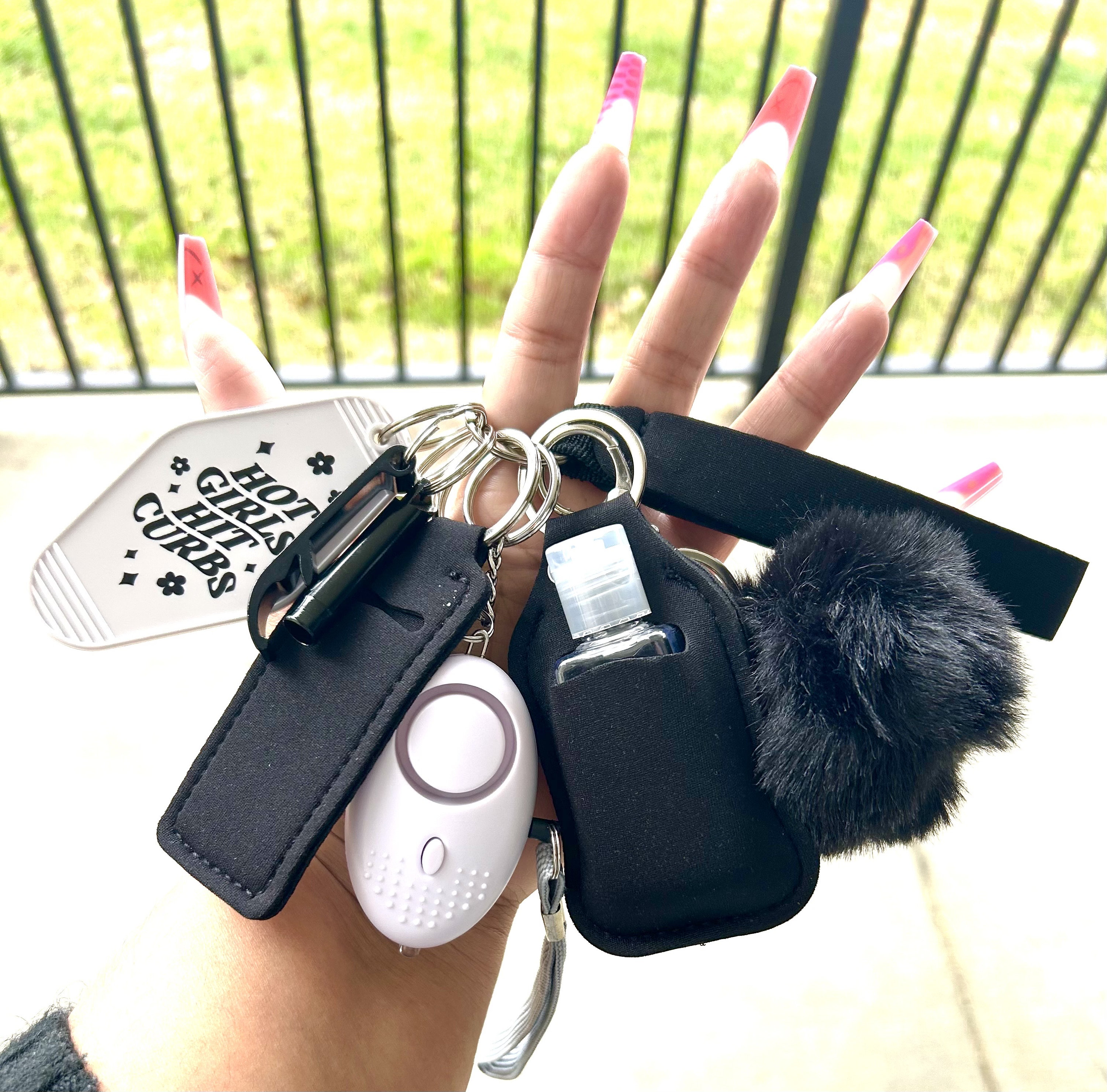SAFETY KEYCHAIN SET, Hot Girls Safety Keychain Protection Keychain ...
