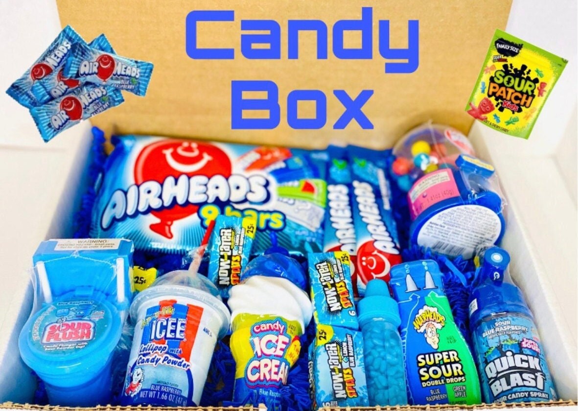 10 PC MYSTERY Blue Rush Candy Box School, Work, Military or Gift - Etsy