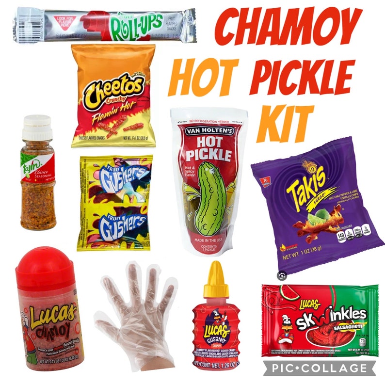 Hot Pickle Kit With Takis Chamoy Trending Tiktok Pickle Kit 11 Pc ...