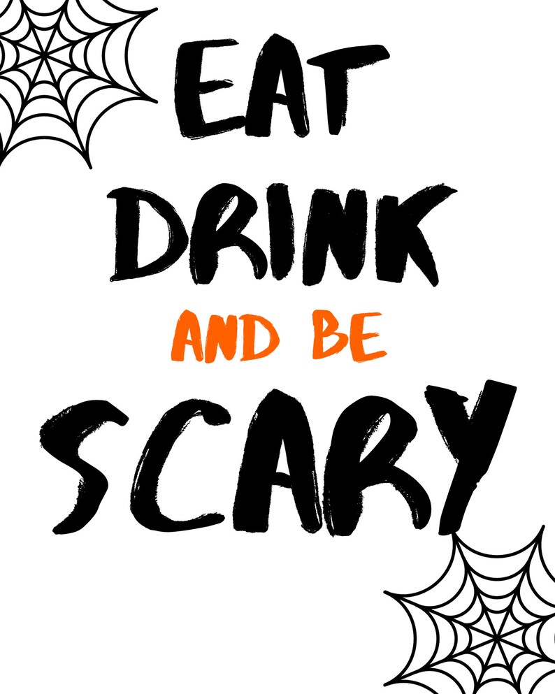 Printable Halloween Art- Printable Halloween Decor - Etsy